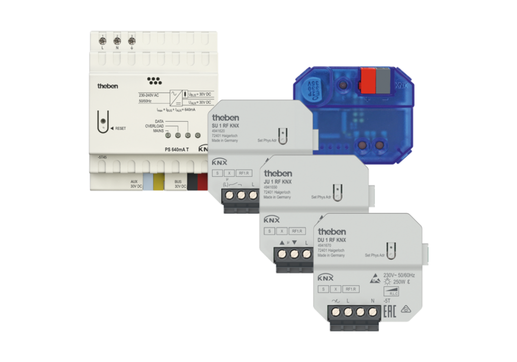 Theben KNX Starter Set 4 KNX-RF - Switching, Dimming and Blinds Kit ...